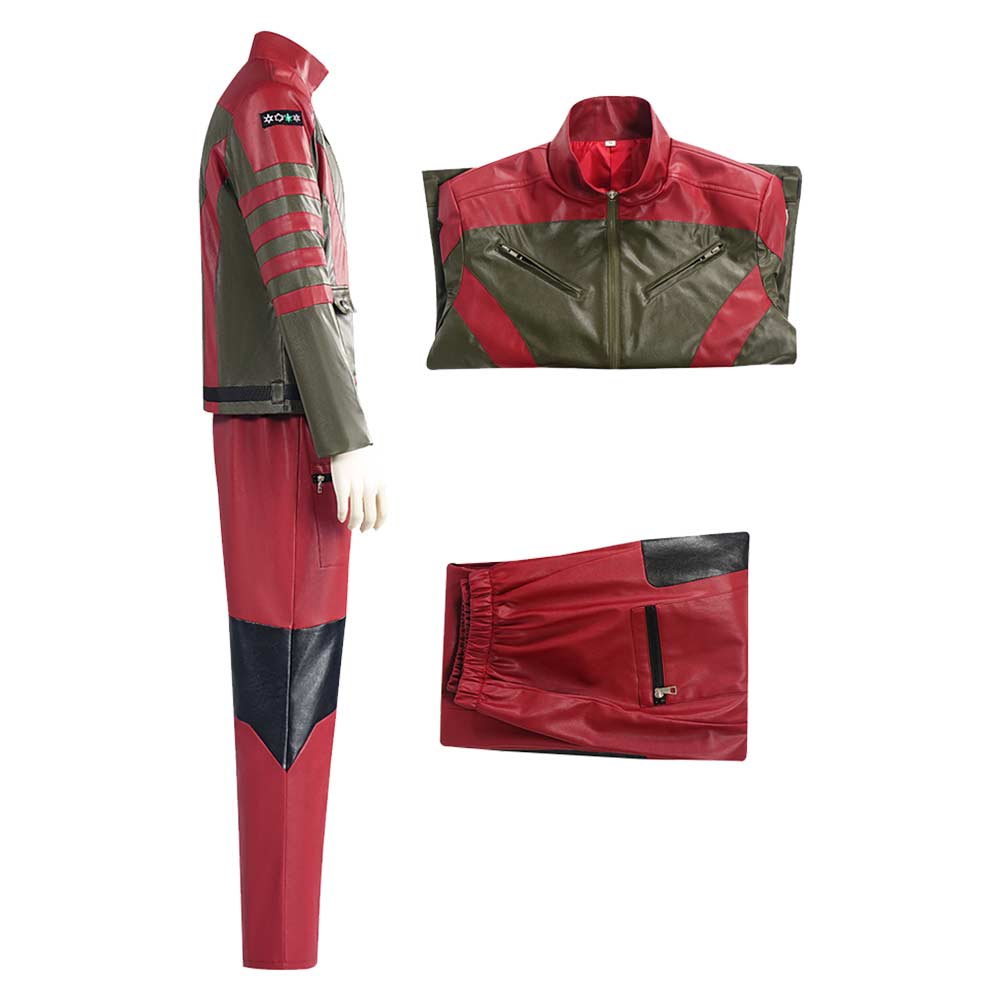 Red One (2024) Callum Drift Red Outfit Carnival Halloween Cosplay Cost