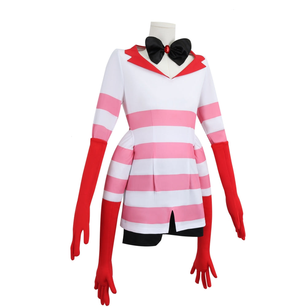 Hazbin Hotel Angel Dust Four Arms Pink Outfit Party Carnival Halloween