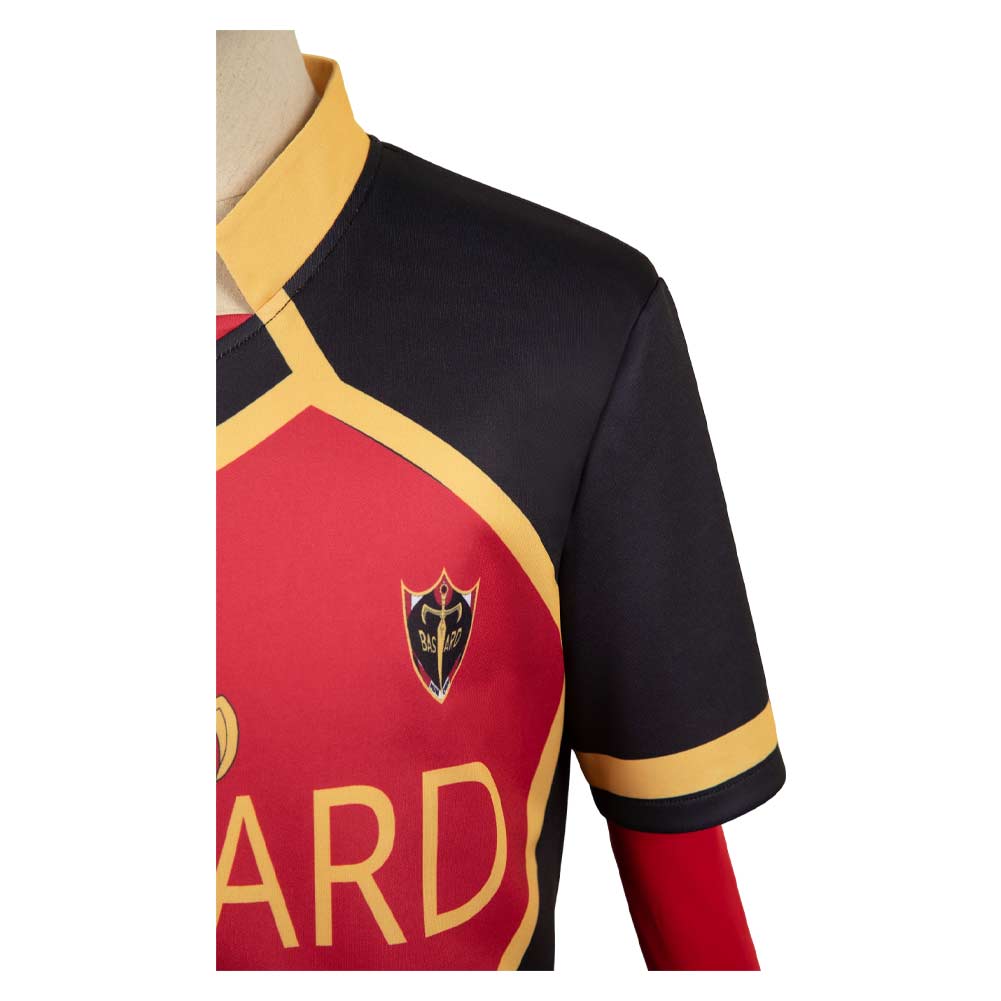 Blue Lock Isagi Yoichi Black Red Team Uniform Party Carnival Halloween