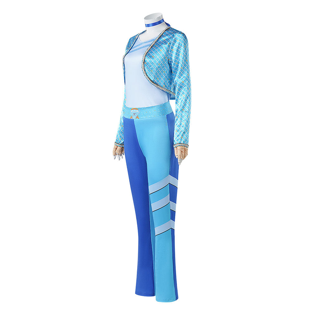 Chloe Charming Women Blue Outfit Party Carnival Halloween Cosplay Cost