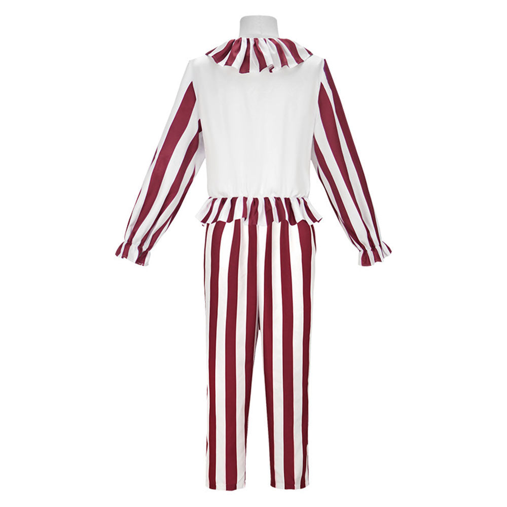 Clown in a Cornfield Flando Red Clown Outfit Carnival Halloween Cospla