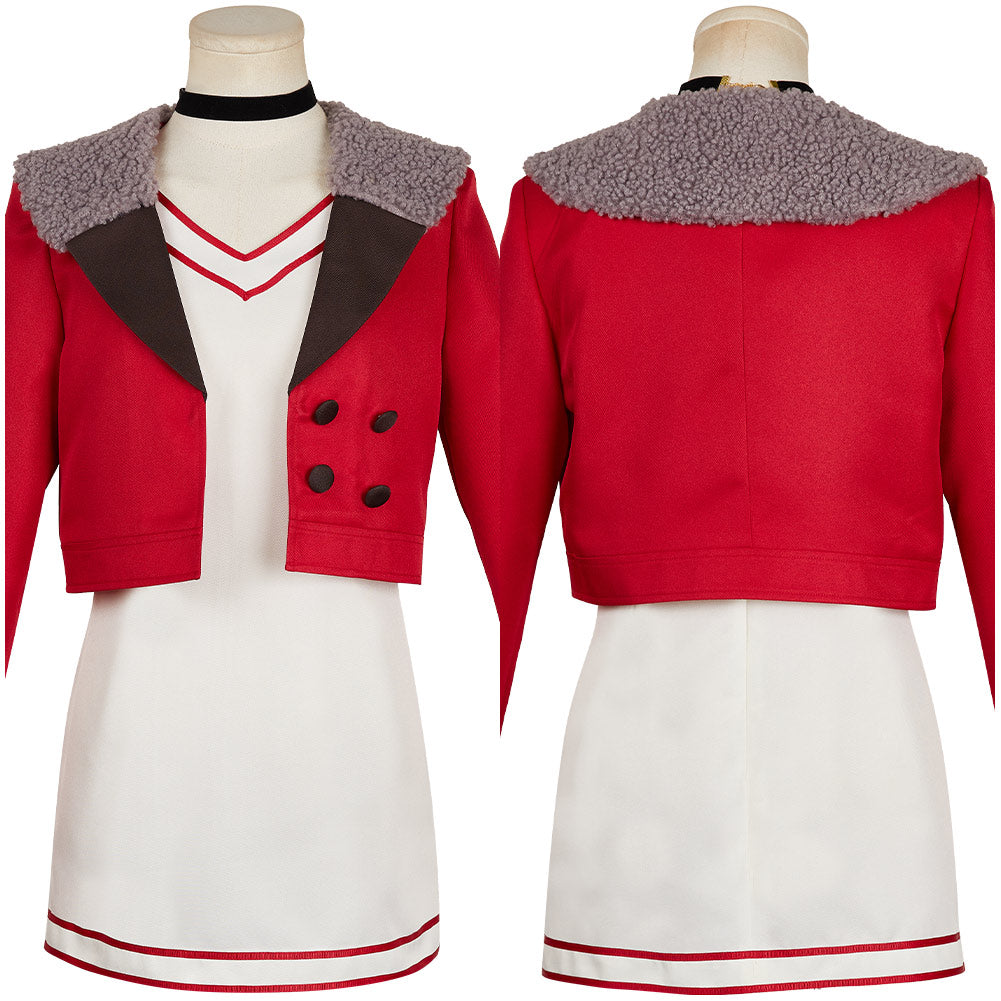Momo Ayase Women Red Dress Outfit Carnival Halloween Cosplay Costume