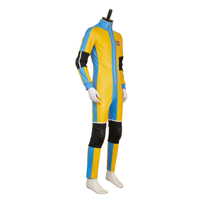 Dispatch Waterboy Yellow Leather Jumpsuit Outfit Men Halloween Carnival ...