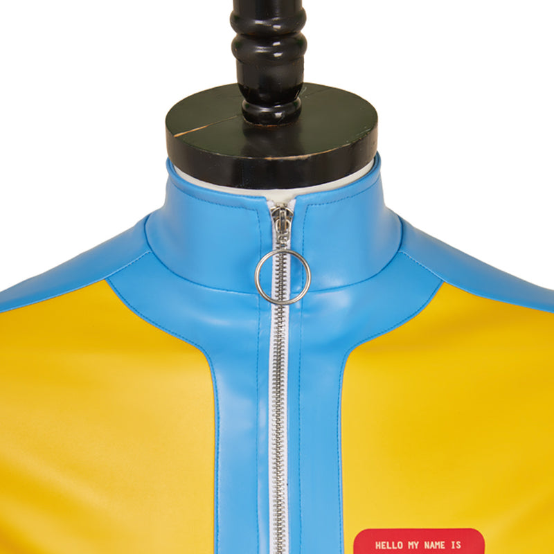 Dispatch Waterboy Yellow Leather Jumpsuit Outfit Men Halloween Carnival ...