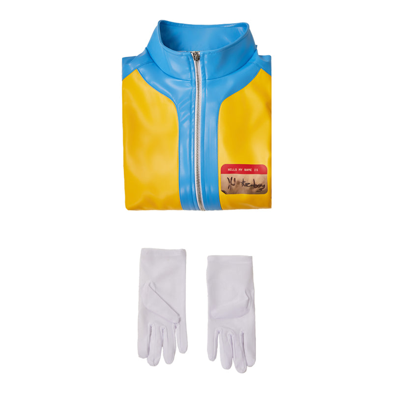 Dispatch Waterboy Yellow Leather Jumpsuit Outfit Men Halloween Carnival ...