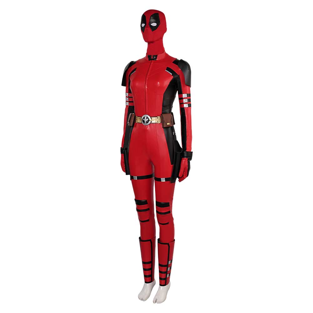 Home All products DPool 2024 Ladypool Red Jumpsuit Full...