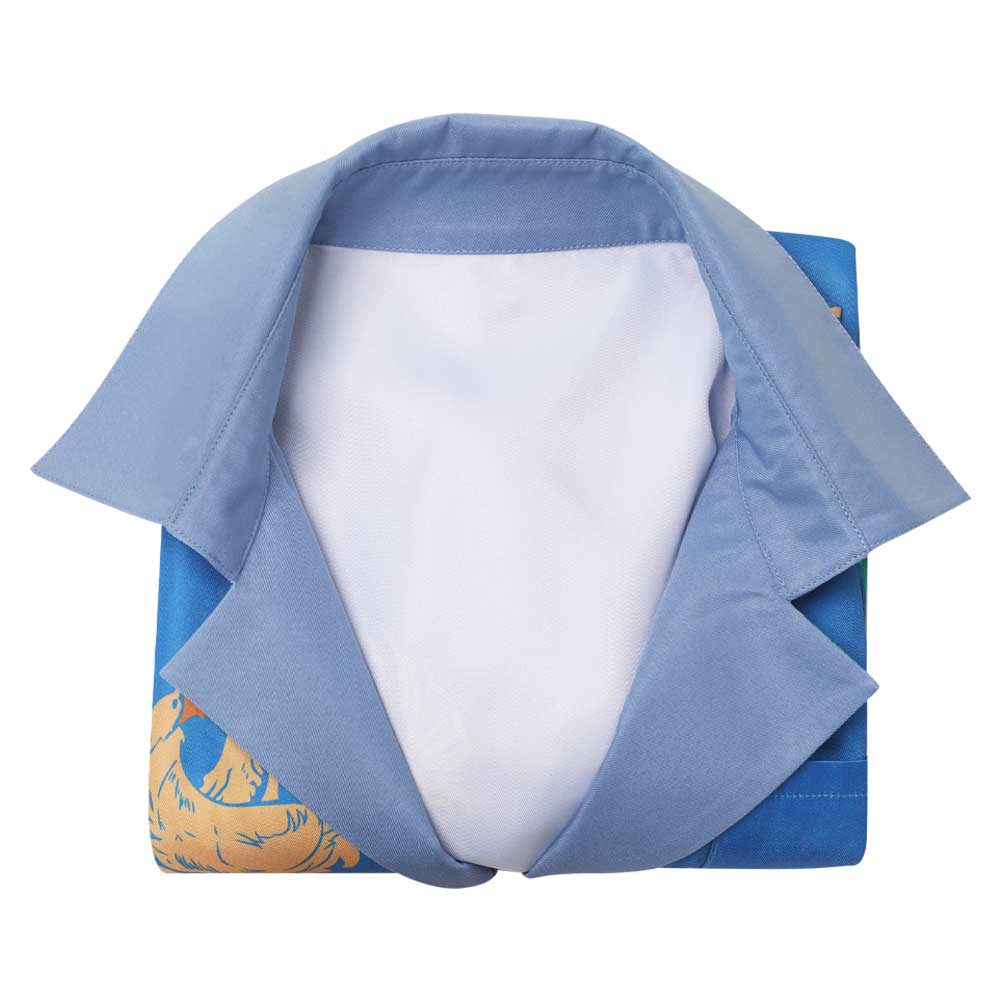 FF Cloud Chocobo Blue Shirt Party Carnival Halloween Cosplay Costume
