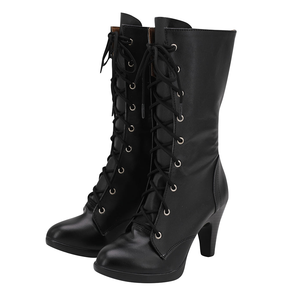 FF VII Tifa Lockhart Cosplay Shoes Boots Halloween Costumes Accessory