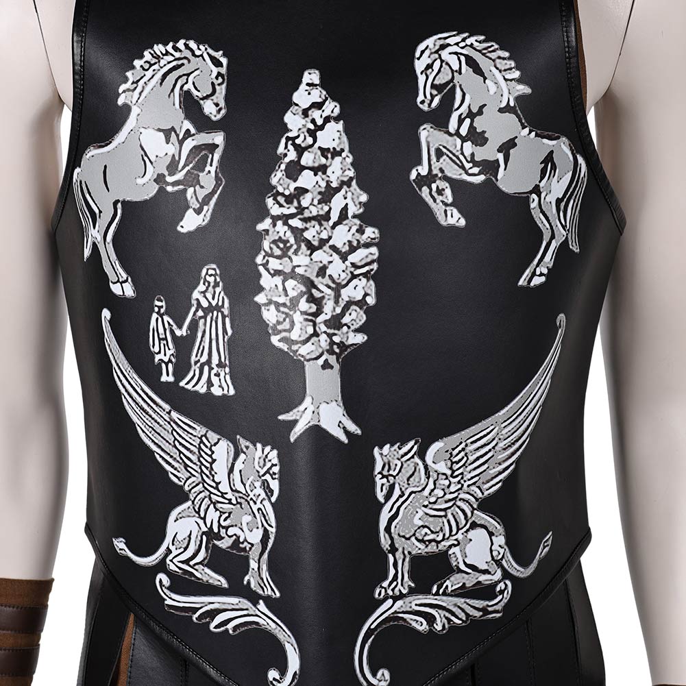 Gladiator 2024 Lucius Verus Black Outfit Carnival Halloween Cosplay Co