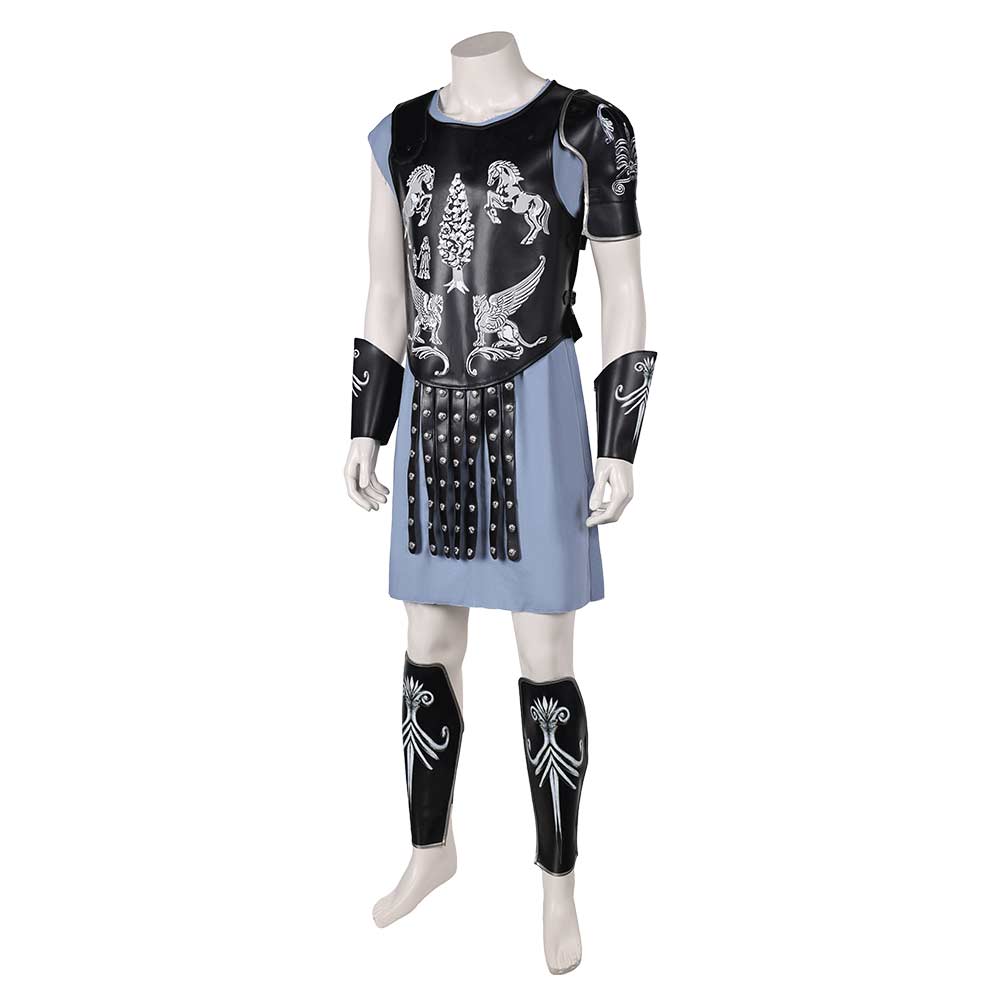 Gladiator 2024 Maximus Black Blue Battle Outfit Carnival Halloween Cos