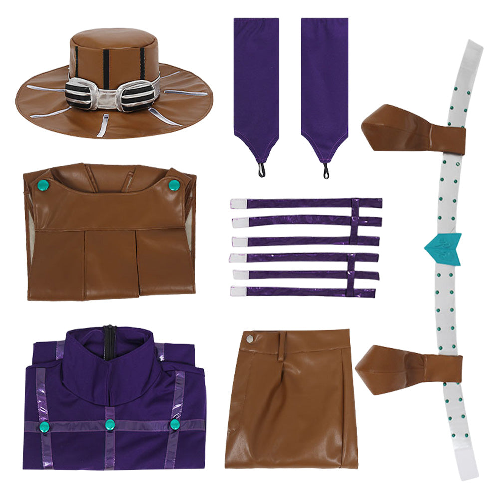 Home All products Gyro Zeppeli Purple Outfit Hat Comic ...
