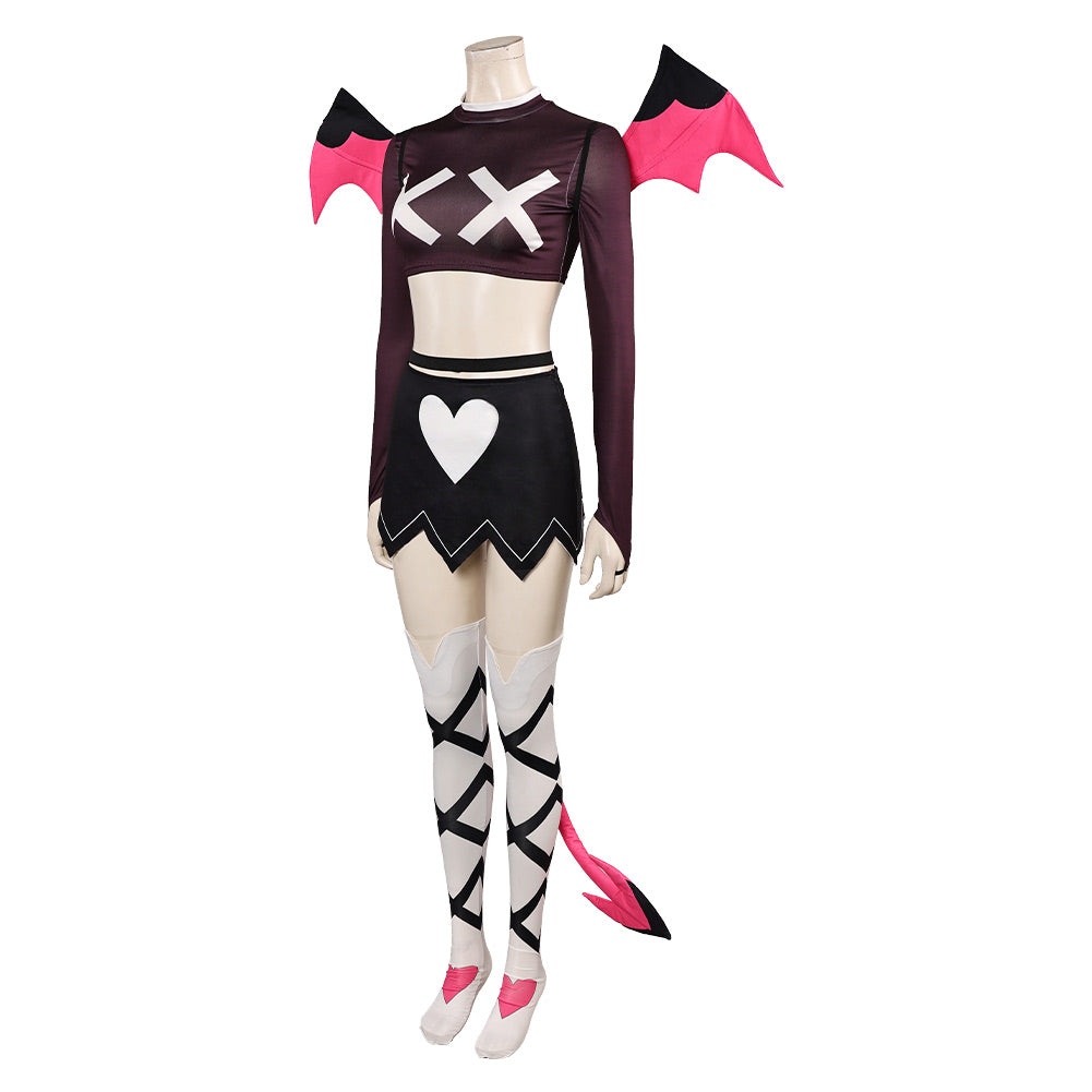 Helluva Boss Hazbin Hotel Verosika Mayday Women Black Outfit Carnival