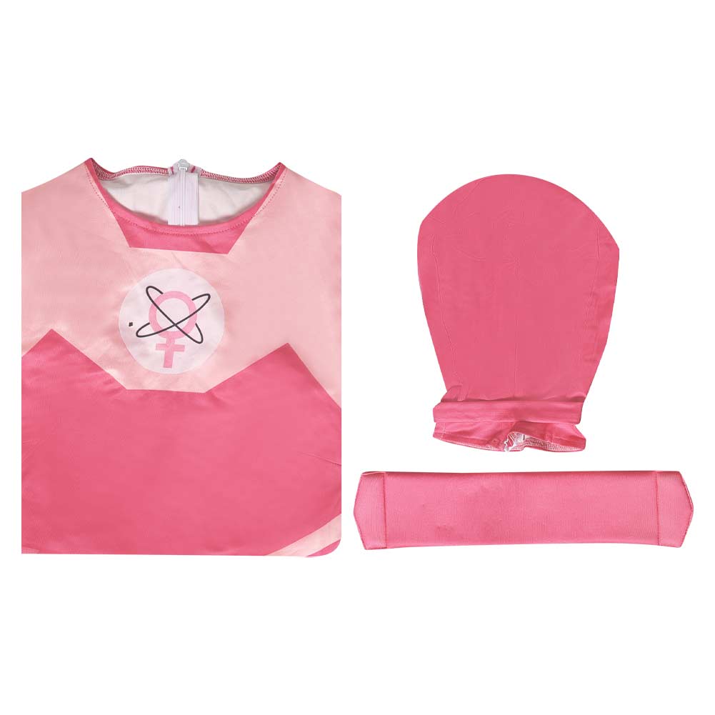 Invincible 2024 Atom Eve Women Pink Jumpsuit Party Carnival Halloween