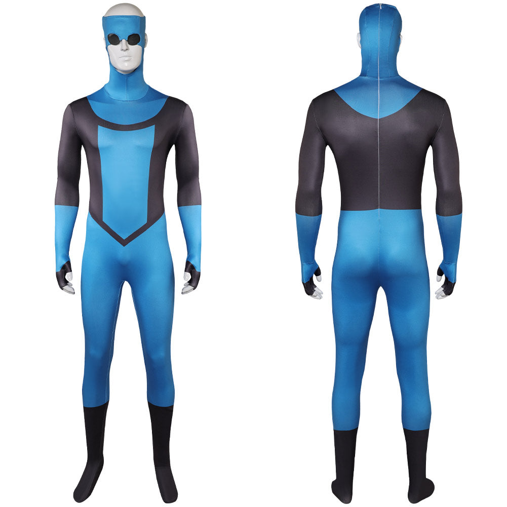 Invincible Mark Grayson Blue Jumpsuit Carnival Halloween Cosplay Costu