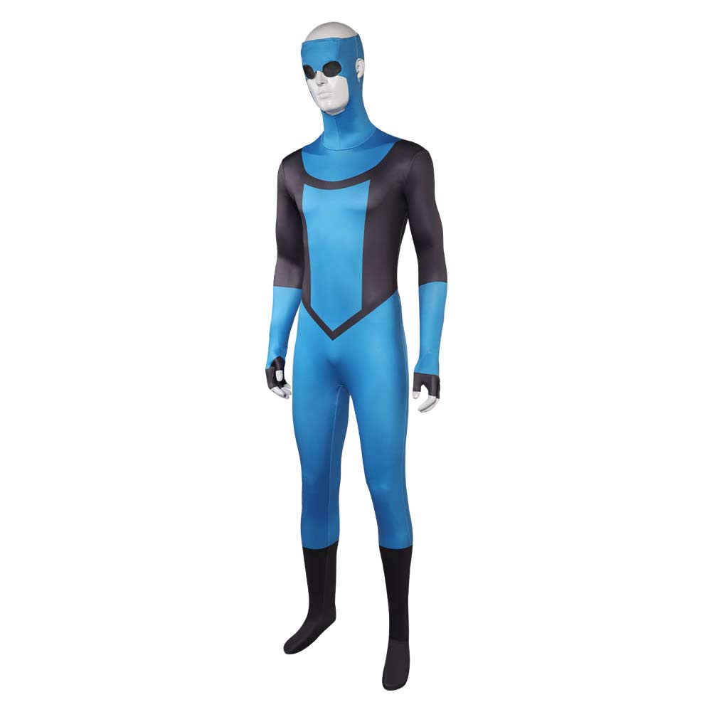 Invincible Mark Grayson Blue Jumpsuit Carnival Halloween Cosplay Costu