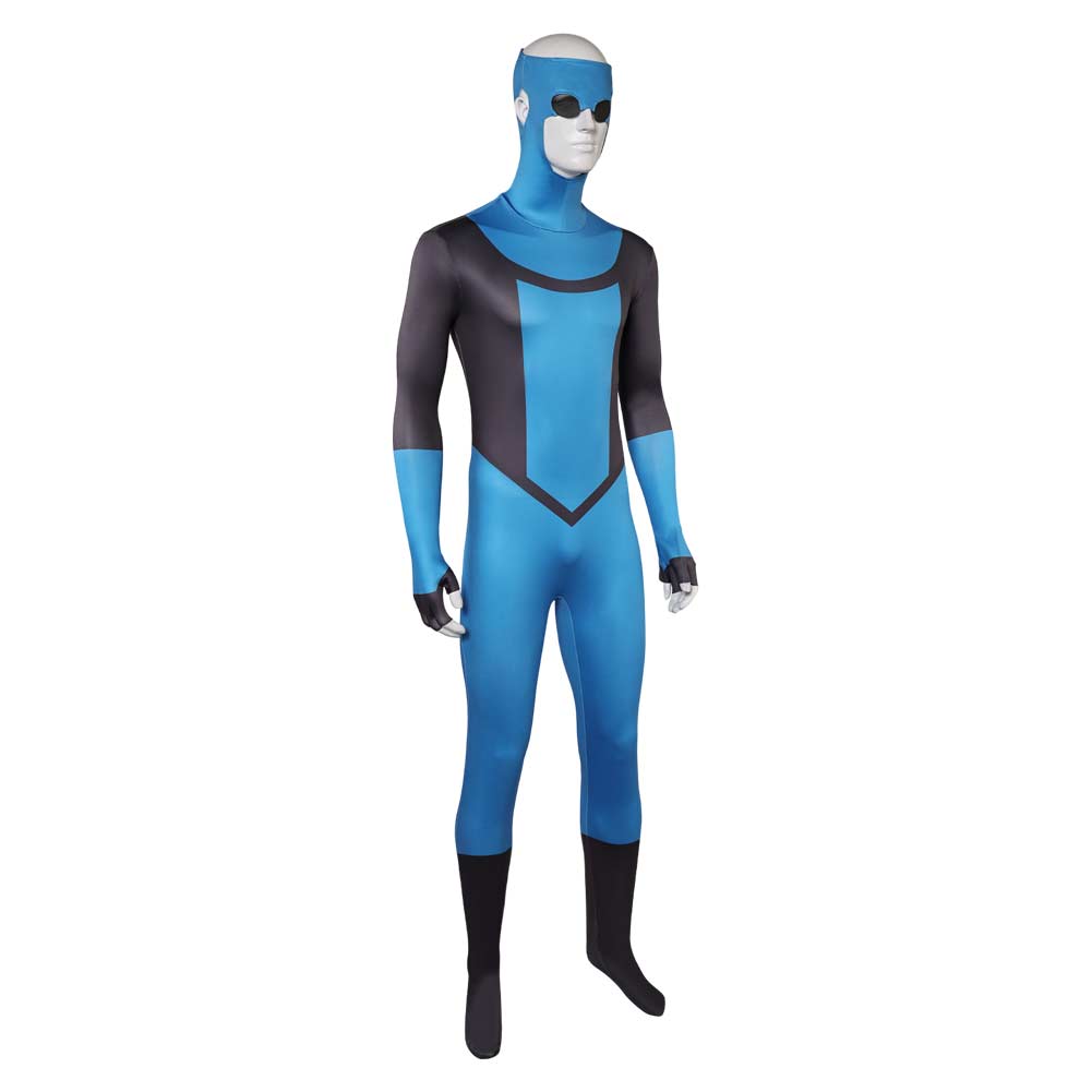 Invincible Mark Grayson Blue Jumpsuit Carnival Halloween Cosplay Costu