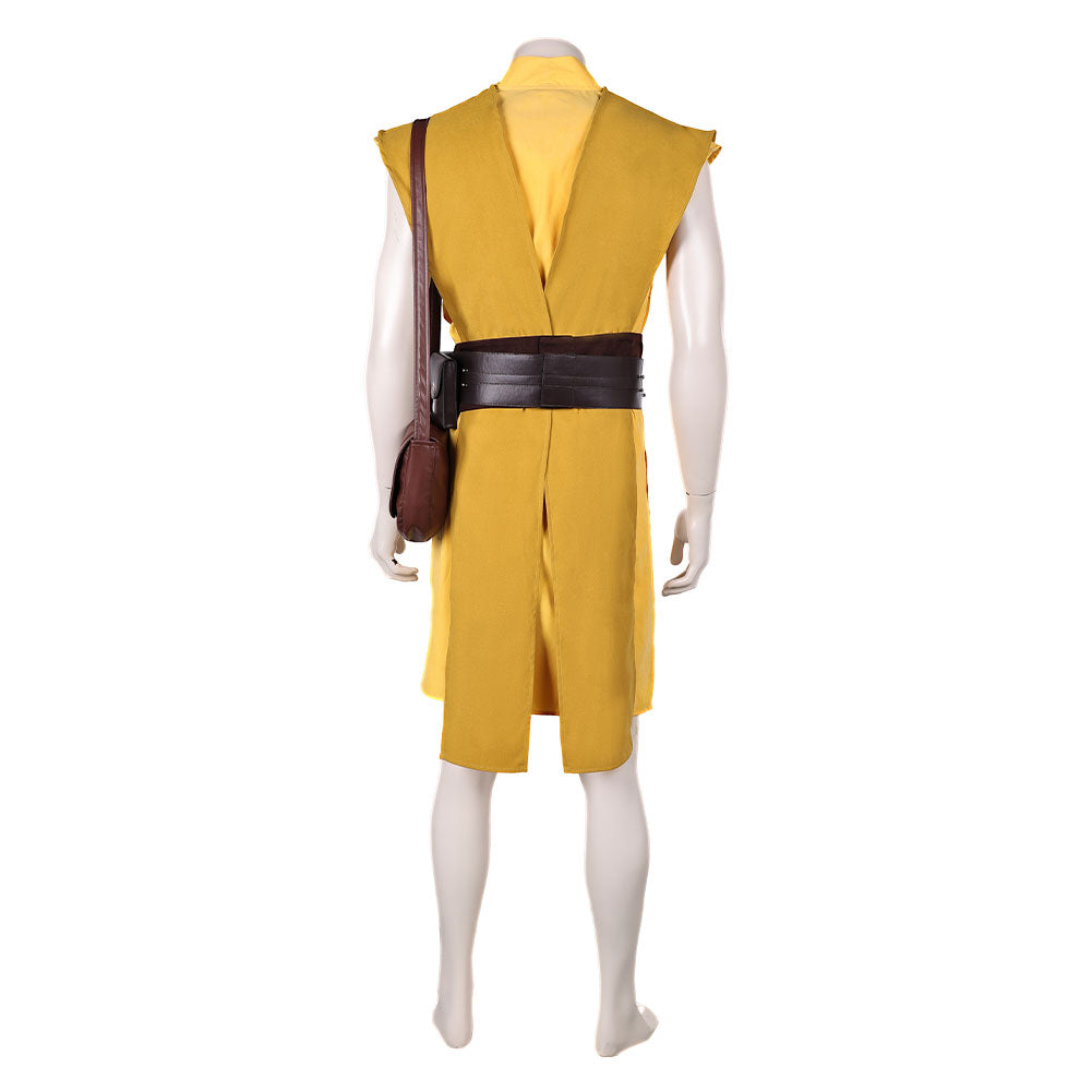 Jedi Master Kelnacca Yellow Outfit Party Carnival Halloween Cosplay Co