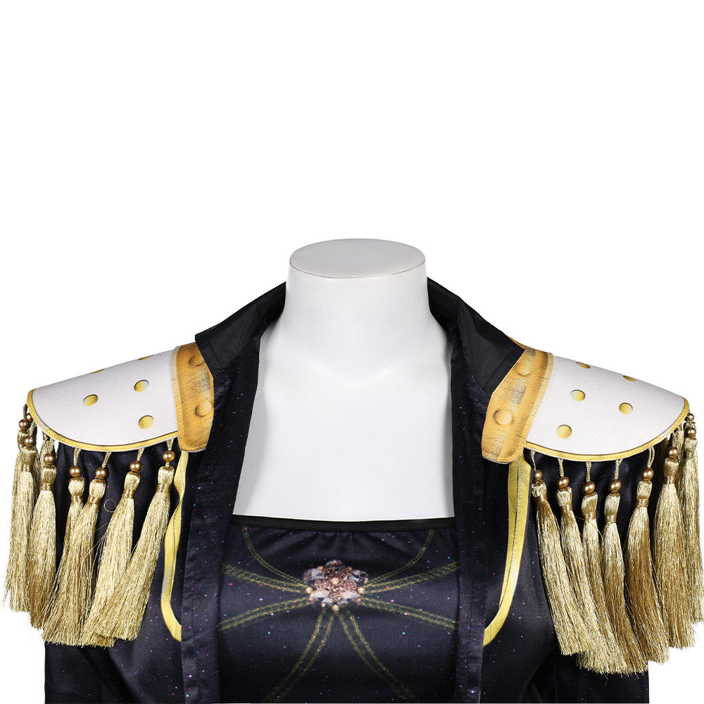 KPop Demon Hunters Golden Mira Women Black Leather Stage Outfit Cospla