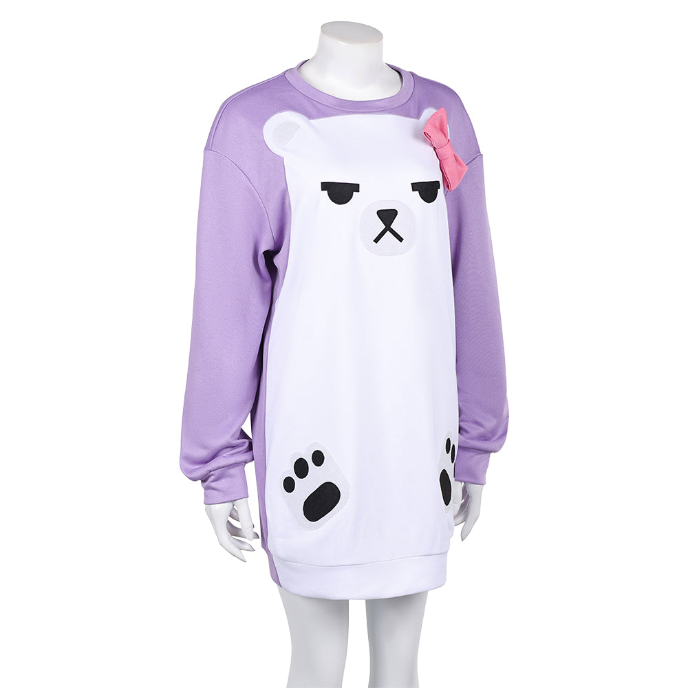 KPop Demon Hunters Mira Women Purple Bear Pajamas Carnival Halloween C