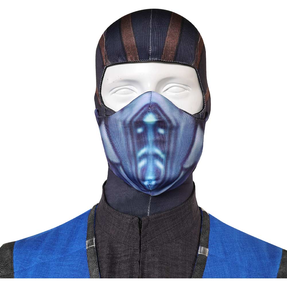 Mortal Kombat Sub-Zero Outfit Deluxe Full Set With Mask Carnival Hallo