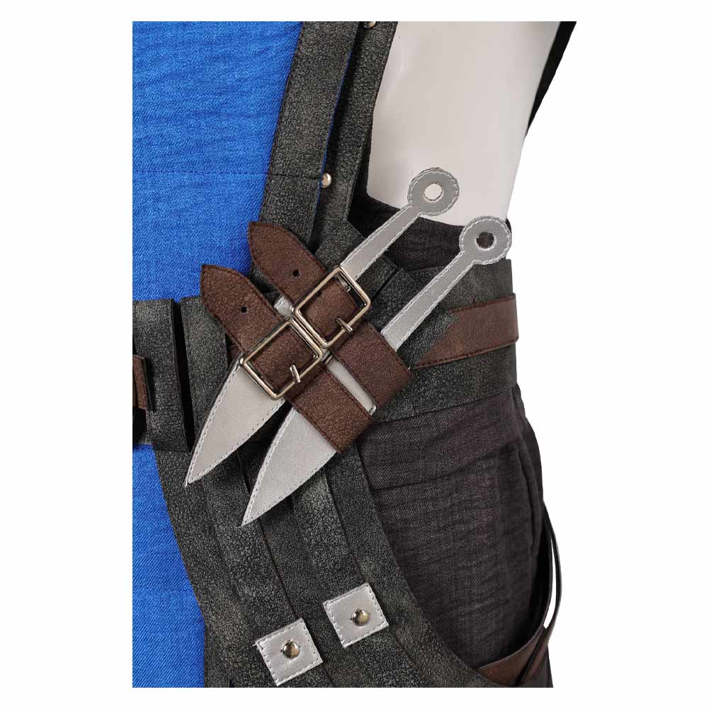 Mortal Kombat Sub-Zero Blue Outfit Full Set With Mask Carnival Hallowe