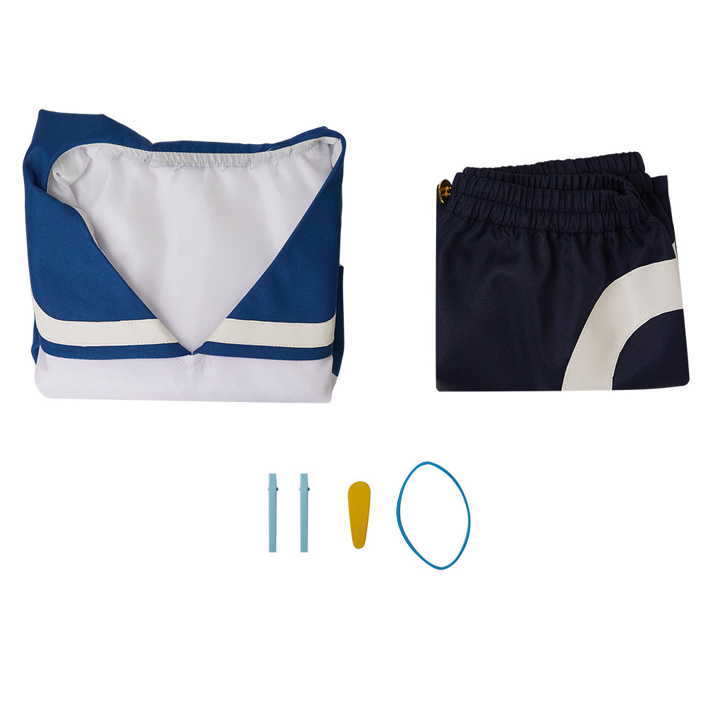 One Piece Fan Letter Nami Fans Women Blue Navy Suit Carnival Halloween