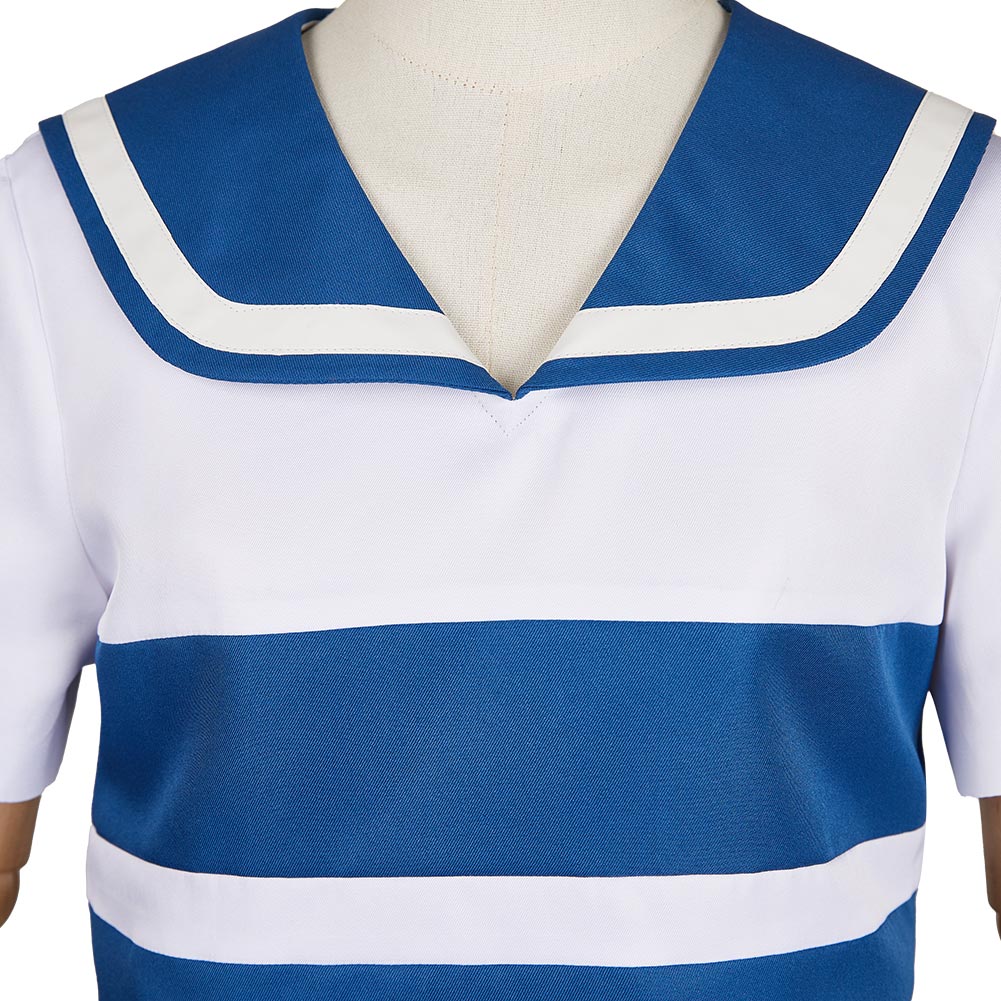 One Piece Fan Letter Nami Fans Women Blue Navy Suit Carnival Halloween
