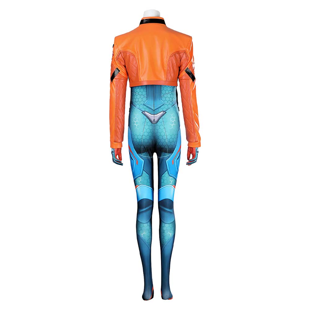 OW 2 Juno Women Blue Outfit Carnival Halloween Cosplay Costume