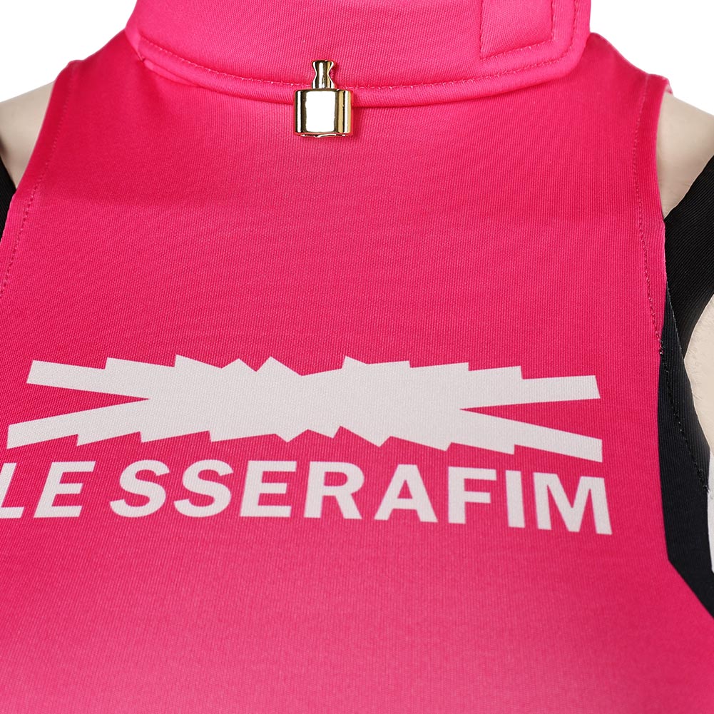 OW LE SSERAFIM New Fearless Juno Women Red Outfit Carnival Halloween C