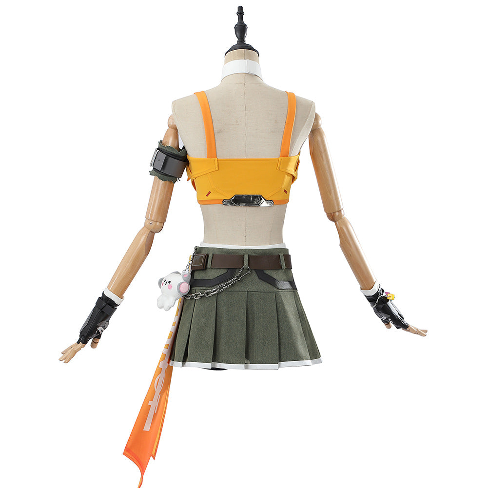 OW LE SSERAFIM New Fearless Mercy Women Yellow Outfit Cosplay Costume