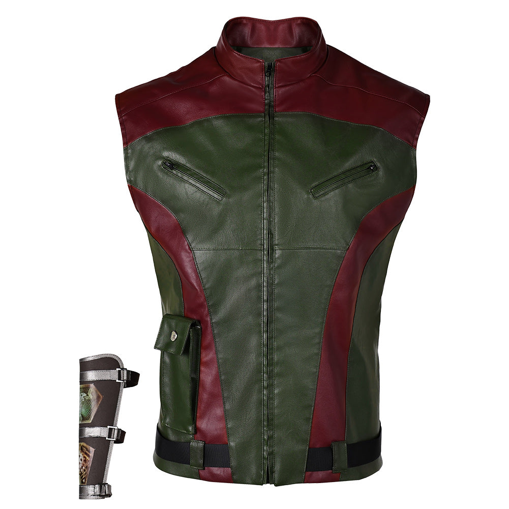 Red One (2024) Callum Drift Red and Green Vest Carnival Halloween Cosp