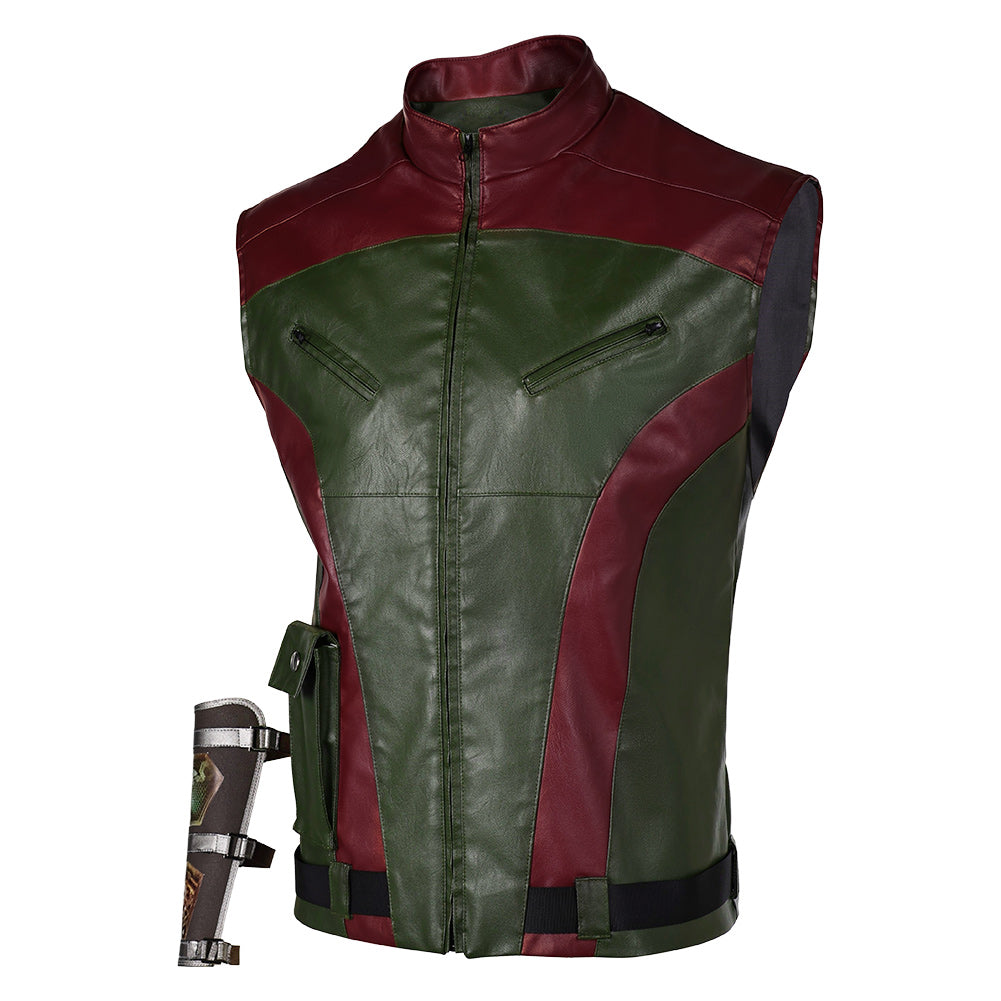 Red One (2024) Callum Drift Red and Green Vest Carnival Halloween Cosp