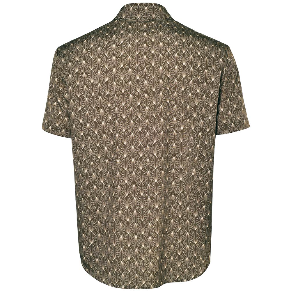 Red One (2024) Jack O'Malley Brown Printed Shirt Party Carnival Hallow