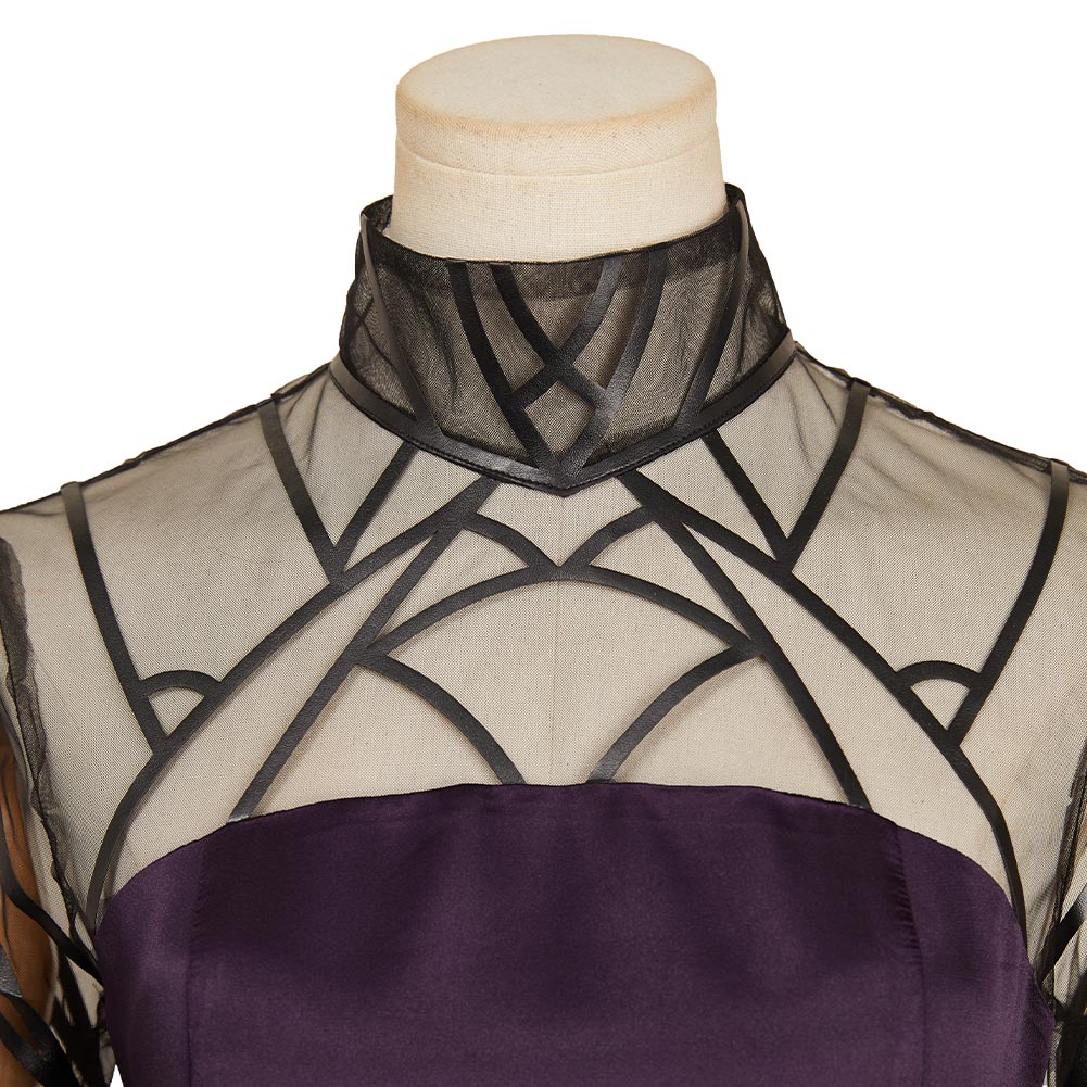 Sakamoto Days Osaragi Women Purple Dress Set Carnival Halloween Cospla