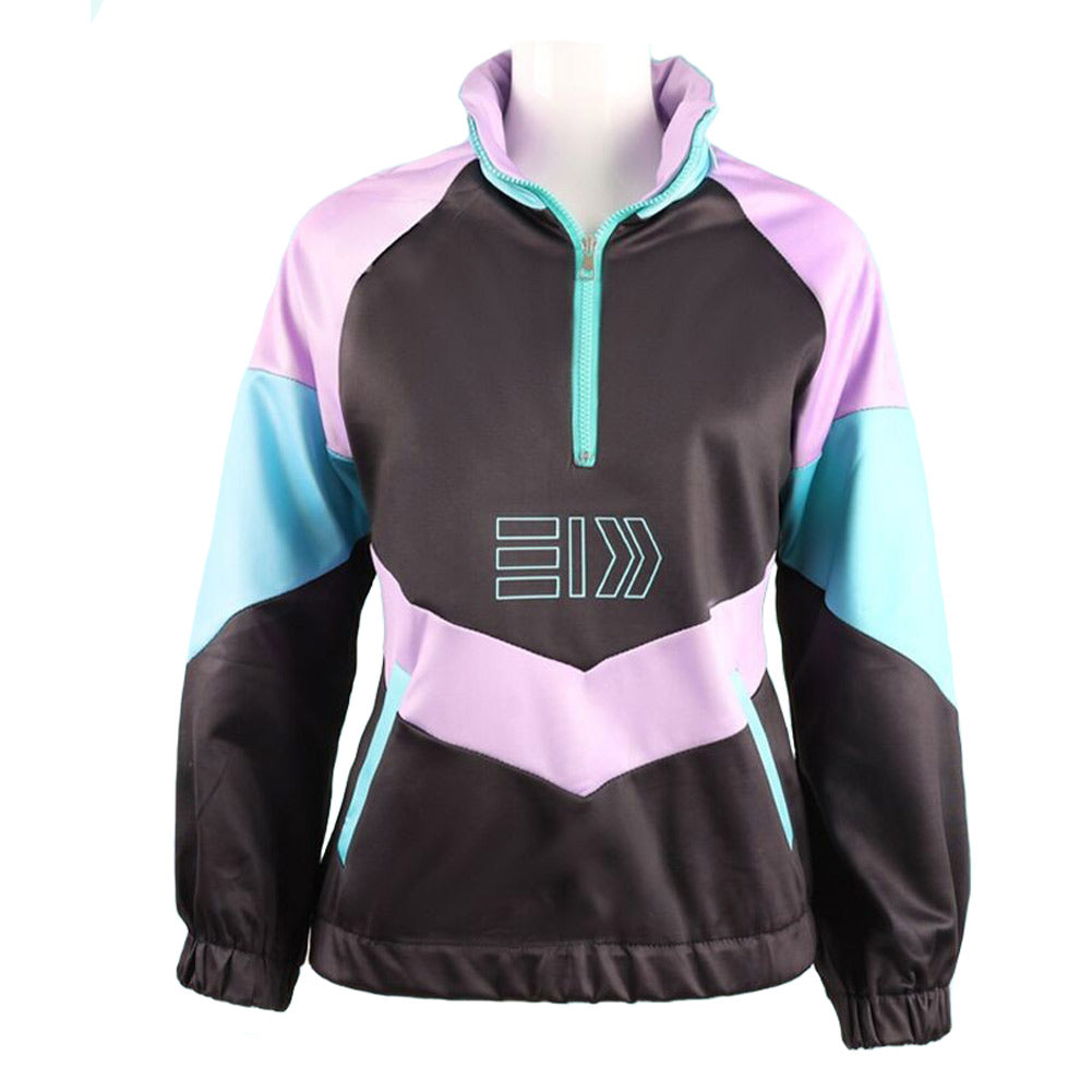 Splatoon 3 Black Octopus Printed Coat Party Carnival Halloween Cosplay