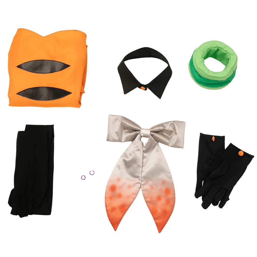 Splatoon Marie Women Orange Outfit Party Carnival Halloween Cosplay Co