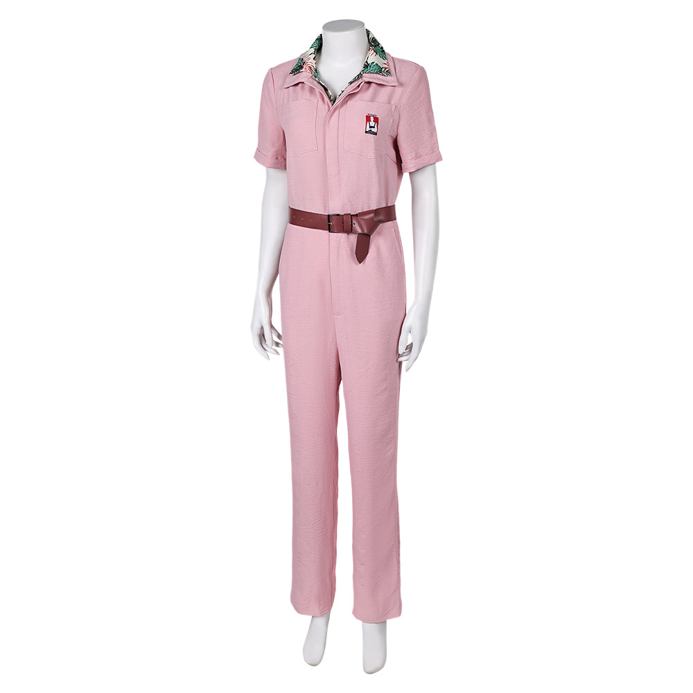 The Fall Guy Movie Jody Moreno Women Pink Jumpsuit Party Carnival Hall