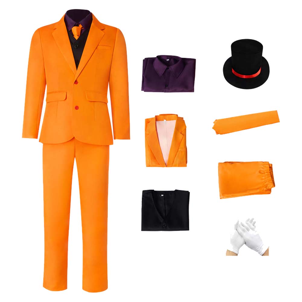The Jester Liam Yellow Suit Carnival Halloween Cosplay Costume