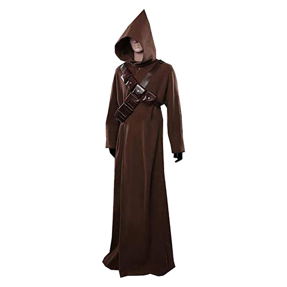 The Mando Tusken Raider Sand People Brown Cloak Carnival Halloween Cos