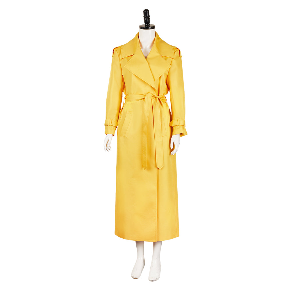 The Substance 2024 Elizabeth Yellow Coat Carnival Halloween Cosplay Co