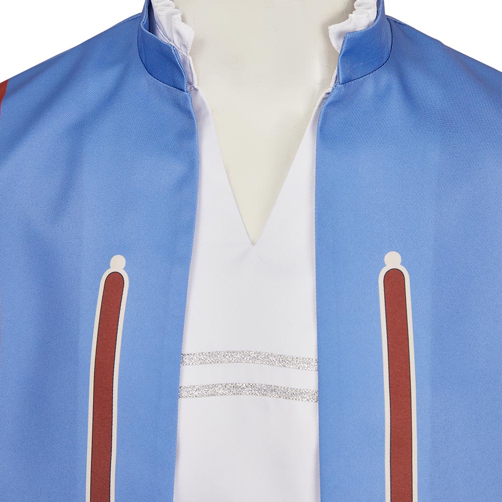 The Witcher Jaskier Blue Outfit Carnival Halloween Cosplay Costume