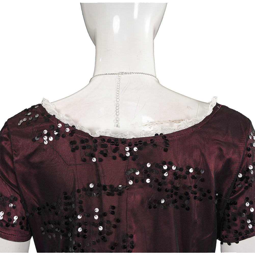 Titanic Rose DeWitt Bukater Women Red Dress Carnival Halloween Cosplay