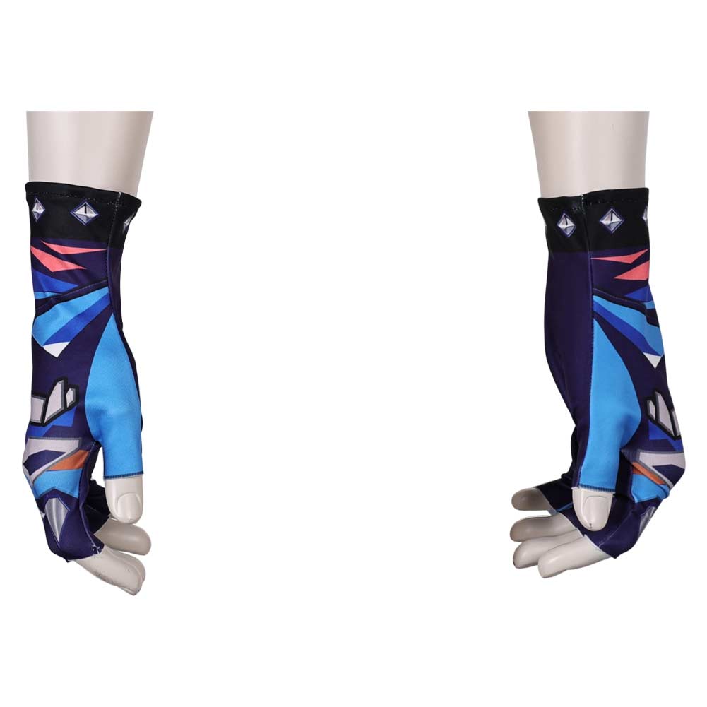 Valorant Yoru Cosplay Printed Gloves Halloween Carnival Costume Access