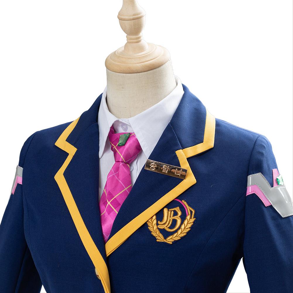 Overwatch Academy Dva Skin 3-YEAR Anniversary Outfit Cosplay Costume