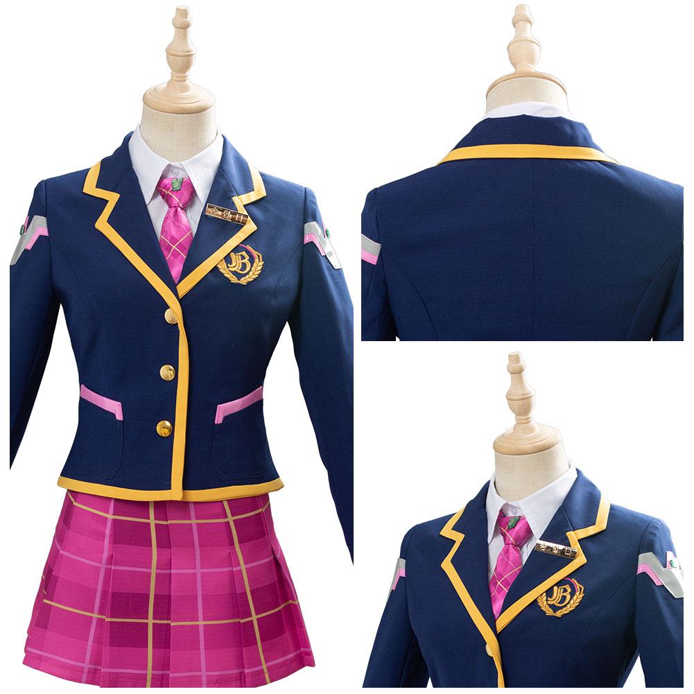 Overwatch Academy Dva Skin 3-YEAR Anniversary Outfit Cosplay Costume