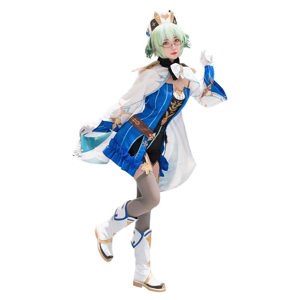 Genshin Impact Sucrose Halloween Carnival Suit Cosplay Costume | Cossky