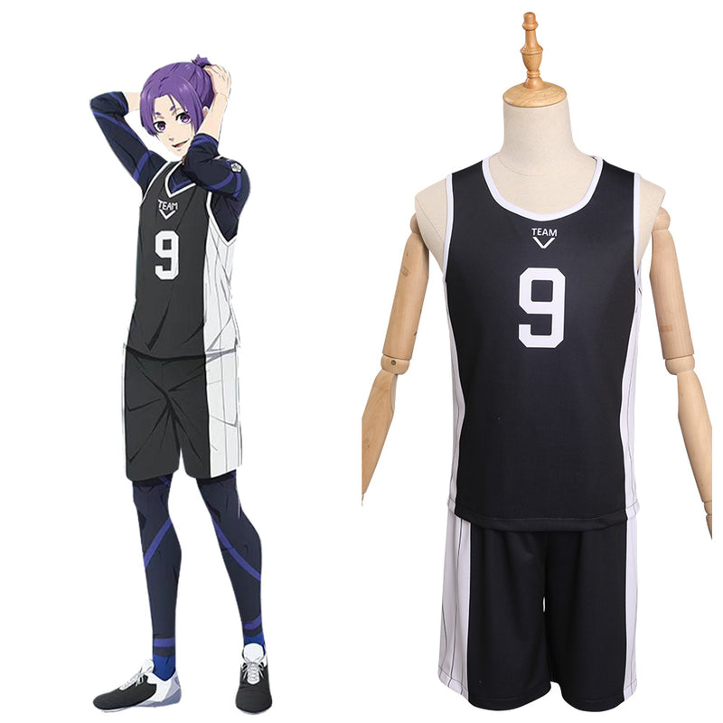 Blue Lock Mikage Reo Cosplay Costume Top Shorts Outfits Halloween Carn