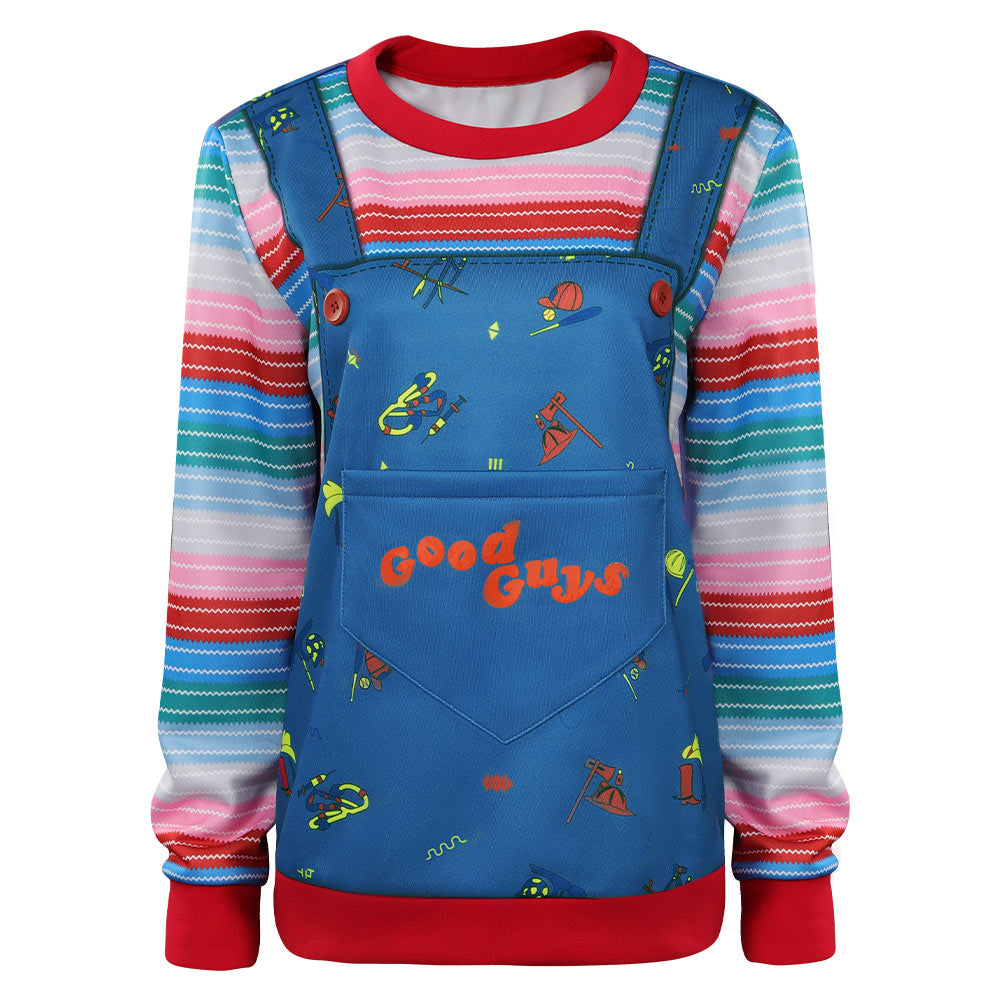 Chucky Chucky Original Sweatshirt Cosplay Costume Halloween Cosplay Co