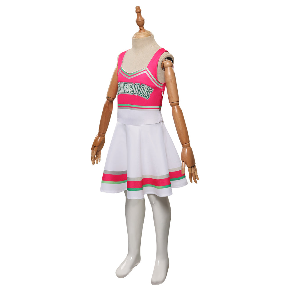 Kids Girls Zombies 3 Addison Wells Cosplay Costume Cheerleading Dress