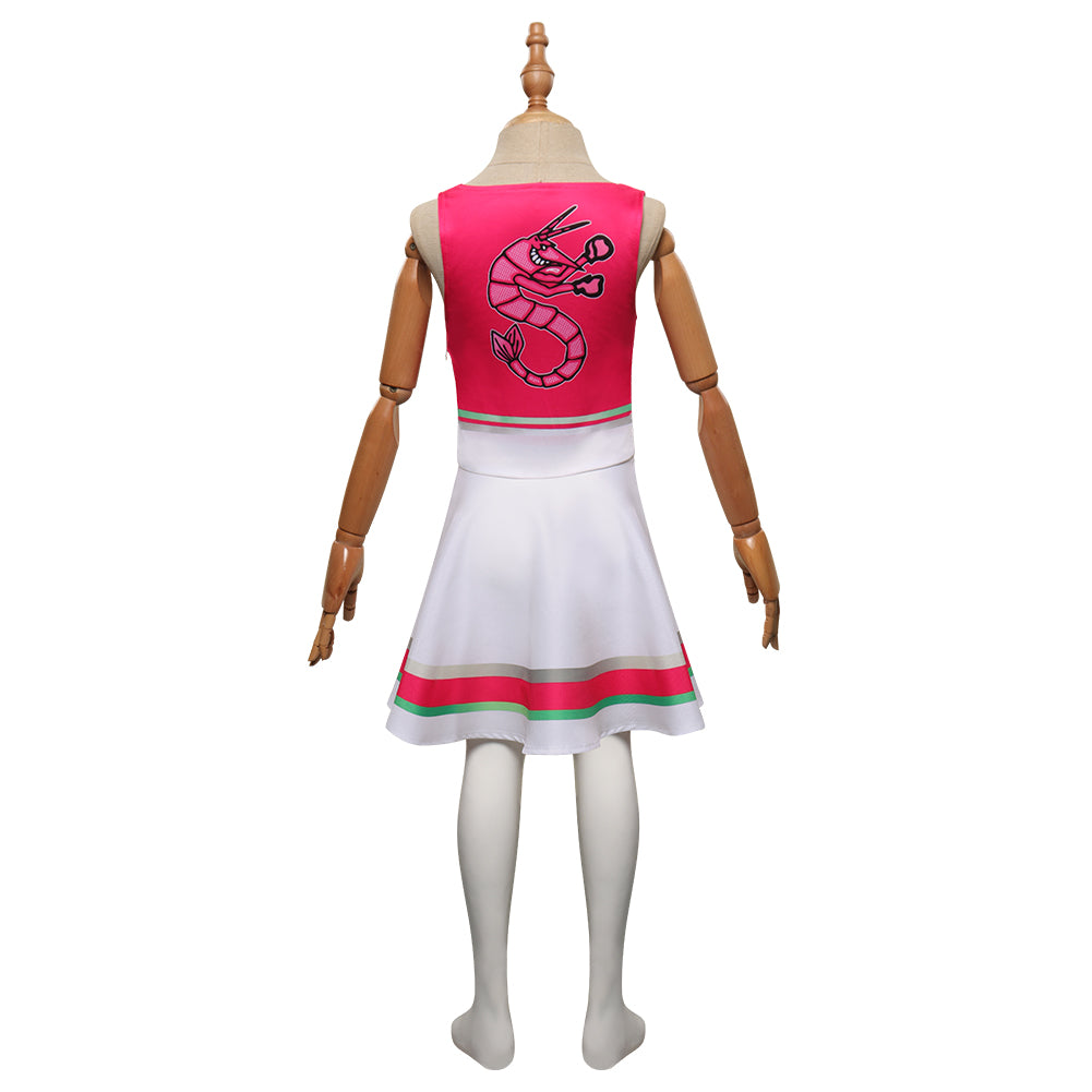 Kids Girls Zombies 3 Addison Wells Cosplay Costume Cheerleading Dress